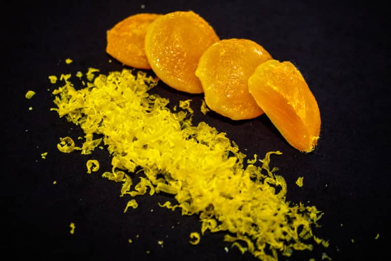 Walleye Benedict with Cured Goose Yolks